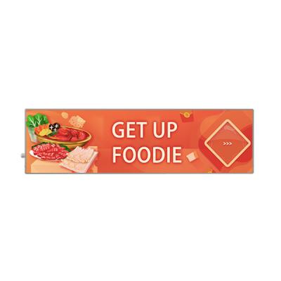 China FCC P2.6 Car Back Window Display 756*250mm Transparent Advertising Signs for sale