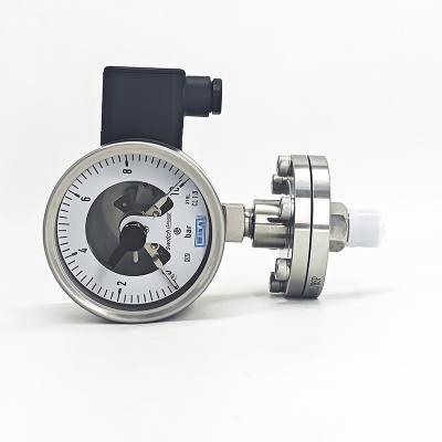 China PGT23.100 Stainless Steel Manometer Diaphragm Seal Pressure Gauge - 1.0%FS Accuracy, IP65 Protection, 0-1600 bar Range for sale