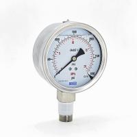 China 4 Inch Analog Pressure Gauge 0-600 PSI 1/4 NPT Stainless Steel Industrial Dial for sale