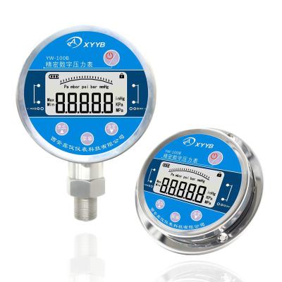 China YW-100 4 Inch Digital Pressure Gauge 600 Bar Range with -30-80℃ Storage Temperature for Laboratory Use for sale