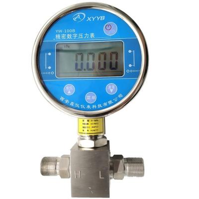 China 100Bar High Precision Digital Differential Pressure Gauge 100mm Display with 0.2% Accuracy and IP55 Rating for sale