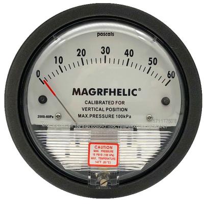 China LEFOO Micro Air Differential Pressure Gauge 0-60PA Positive Negative ±2% Accuracy for sale