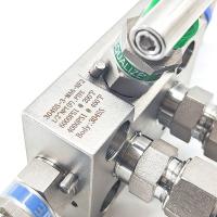 China Stainless Steel Three Valve Group SF-2B for E+H EJA 3051 Pressure Transmitter - 60 MPa Max Pressure, 1/2