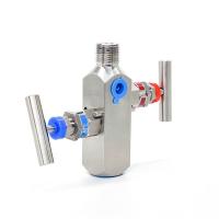 China Stainless Steel Two Valve Group Instrument Pressure Gauge Valve - 60 MPa Max Pressure, 1/2
