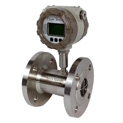 China High Precision Turbine Flow Meter DN25-DN200 for Liquid Gasoline Diesel with 0.2% Accuracy and 150°C Temperature Range for sale