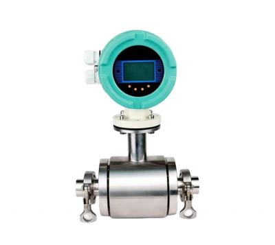 China Sanitary Electromagnetic Flowmeter DN10-DN1600 with PTFE Lining and 0.2%FS Accuracy for Food Industry for sale