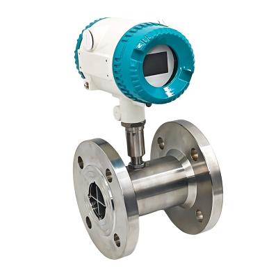 China Intelligent Turbine Flowmeter Carbon Steel High Precision ±0.2% with Flange 15-300mm Diameter for sale
