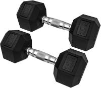 China Rubber-covered Dumbbell Gym Dumbbells Set for Bodybuilding Exercise Fitness Equipment for sale