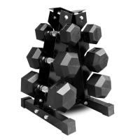 China Rubber-covered Dumbbell Gym Dumbbells Set for Bodybuilding Exercise Fitness Equipment for sale