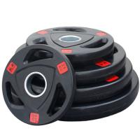 China Unisex Grip Plate Gym Equipment Fitness Home Exercise Bumper Weight Plate 20kg/25kg for sale