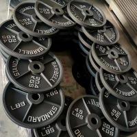 China 50MM Black Cast Iron Steel Free Weight Plate Set for Gym Weightlifting Standard for sale