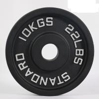 China 2 Inch Barbell Plates 35 Lb Black/Grey Weight Plate for Home Gym in Cast Iron Material for sale