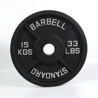 China Unisex 20 kg 45 lbs Cast Iron Barbell Weight Lifting Plate for Gym Processing Painting for sale