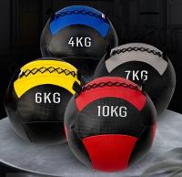 China Colorful Custom Home Gym Medicine Ball for Cross Fit Training Weight Lifting 1-10KG for sale