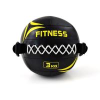 China Customized Colorful Wall Medicine Ball with Handle 1-10KG Weight Options and Durable for sale