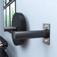 China Wall Mounted Weight Plate Holder for Cross Fit Training and Weight Lifting Black for sale