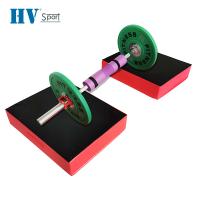 China Barbell Shock Absorption Pad with Movable Floor Protection 15cm Thickness Black/Red for sale