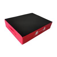 China Barbell Shock Absorption Pad with Movable Floor Protection 15cm Thickness Black/Red for sale