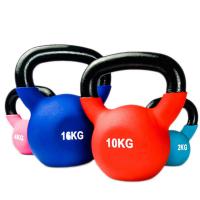 China Cast Iron Neoprene Dipping Training Vinyl Coated Exercise Kettlebell for Gym Fitness for sale