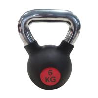 China Steel Kettlebell Rubber Coated Dumbbell for Gym Home for sale