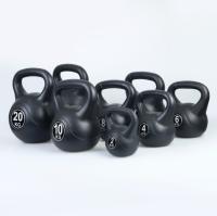 China Unisex 2 4 6 8 10 kg Black Kettle Bell Weight Training Competition Cement Kettle Bell for sale