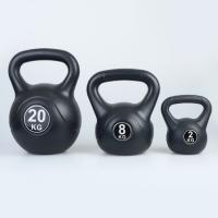 China Unisex 2 4 6 8 10 kg Black Kettle Bell Weight Training Competition Cement Kettle Bell for sale