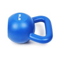 China Hot Selling Cheap Sand Filled Plastic Custom Logo Colorful Cement Kettlebell for sale