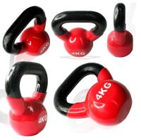 China Colorful Cast Iron Kettlebell Neoprene Dipping for Custom Logo Gym Equipment in Purple for sale