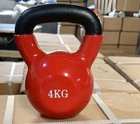 China Colorful Cast Iron Kettlebell Neoprene Dipping for Custom Logo Gym Equipment in Purple for sale