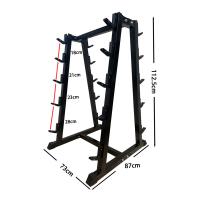 China 112.5*87*73cm Double-sided Barbell Rack for Commercial and Home Strength Training for sale
