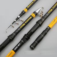 China 3m 3.6m Super Light Long Handle Carbon Fiber Spinning Fishing Rod with Hardness Hard for sale