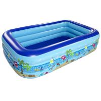 China Inflatable 3 Rings Kids Large Plastic Baby kids Play Swimming Pool for sale