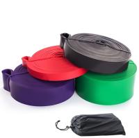 China Various Color 100% Natural Latex Yoga TPE Elastic Stretch Custom Resistance Bands Exercise Band for sale