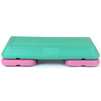 China Black Gym Stepper PE Fitness Mini Exercise Stepper Platform Adjustable Aerobic Step PE for sale
