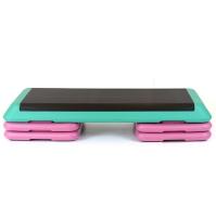 China Black Gym Stepper PE Fitness Mini Exercise Stepper Platform Adjustable Aerobic Step PE for sale