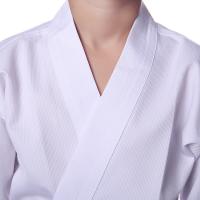 China Sportswear 2024 Custom Martial Arts Twill Fabric White Black Karate Uniform OEM Logo for sale