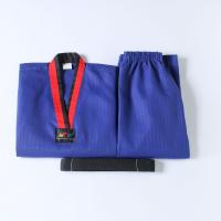 China High Quality short sleeves Breathable Itf Taekwondo Dobok red blue black Itf Taekwondo Uniform for sale