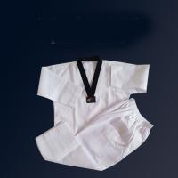 China High Quality Custom Kids Taekwondo Uniform Itf Cheap Taekwondo Dobok White V neck Taekwondo Uniforms for sale