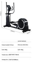 China Commerical Cardio Exercise Equipment Elliptical Cross Trainer Machine Gym Magnetic Exercise Elliptical Machine for sale