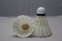 China 5g Weight White Goose Feather Shuttlecocks ideal for Badminton Training and Competition for sale