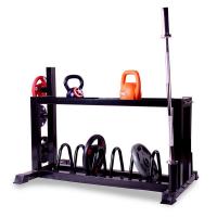 China NO Foldable Steel Kettlebell Rack for Home Gym Multi Dumbbell and Weight Plate Storage for sale
