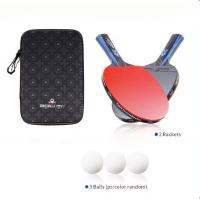 China Poplar Wood Bottom Hard Case Waterproof Table Tennis Racket Travel Bag Set with Customized Logo Printing for sale