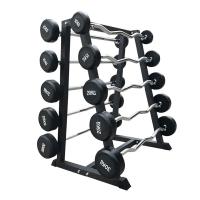 China Weight Lifting Exercise 10 15 20 25 30 Gym Equipment Free Weights Fitness Rubber Barbell for sale