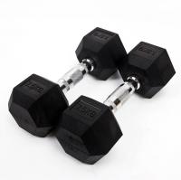 China Custom Gym Mancuernas kurzhantel equipment weight lifting dumbbell set man Fitness black rubber hex Dumbbell Sets for sale