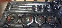 China 55kg Electroplating Chrome Dumbbell Set for Durable and Custom Logo Gym Equipment for sale