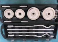 China 55kg Electroplating Chrome Dumbbell Set for Durable and Custom Logo Gym Equipment for sale