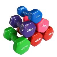 China Wholesale adjustable custom rubber coated weightlifting Vinyl dumbbells 1kg 2kg 3kg 4kg 5kg 3lb 5lb 8lb for gym for sale