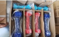 China Wholesale adjustable custom rubber coated weightlifting Vinyl dumbbells 1kg 2kg 3kg 4kg 5kg 3lb 5lb 8lb for gym for sale