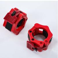 China Nylon Safety Dumbbell Barbell Lock Buckle Professional Quick Release Barbell Clamp High-End 5CM Plastic Clamp Lock for sale