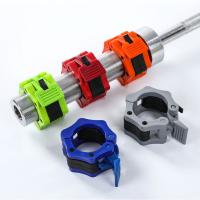 China Nylon Safety Dumbbell Barbell Lock Buckle Professional Quick Release Barbell Clamp High-End 5CM Plastic Clamp Lock for sale